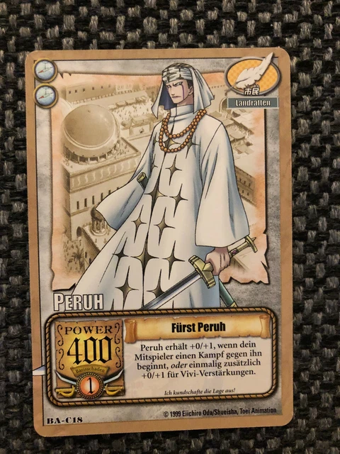 ONE PIECE ALABASTA Cards Prince Peruh Card BA-C18 TCG $1.61 - PicClick CA