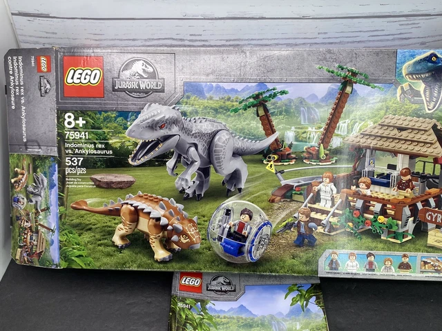 LEGO 75941 JURASSIC World Indominus Rex vs. Ankylosaurus BOX AND MANUAL ...