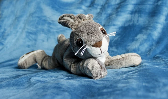 PUCK IKEA VANDRING 16" Hare Baby Soft Toy Bunny Grey Rabbit Soft Toy ...