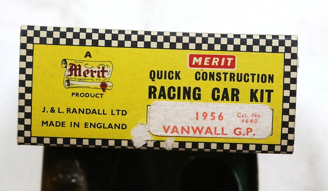 VINTAGE MERIT 1/24 1956 Vanwall. Plastic Model Racing Car Kit. NMIB £29 ...