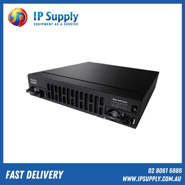 CISCO ISR4451-X-AXV/K9 ISR AXV Bundle w/APP,SEC,UC, PVDM4-64 Dual AC ...