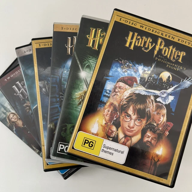 HARRY POTTER YEARS 1-7 Complete DVD Movie Collection Region 4 Widescreen Edition $19.95 ...