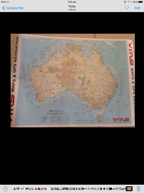 GPS 4X4 4WD MAP OFFICIAL GREGORY AUSTRALIAN MAP- BIG 850MM ARB HEMA TJM ...