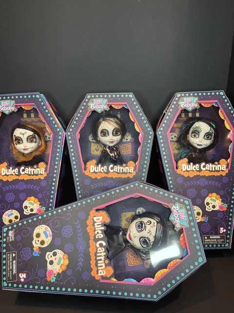 LITTLE BEBOPS DULCE Catrina Doll Day Of The Dead Halloween Set Of 4 ...