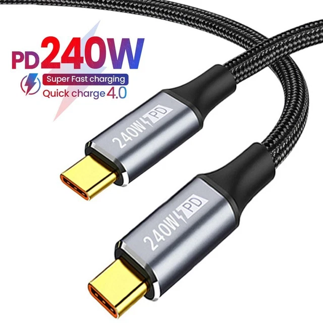 LINE FAST CHARGING PD 240W USB C To USB Type C Cable For Samsung Huawei ...