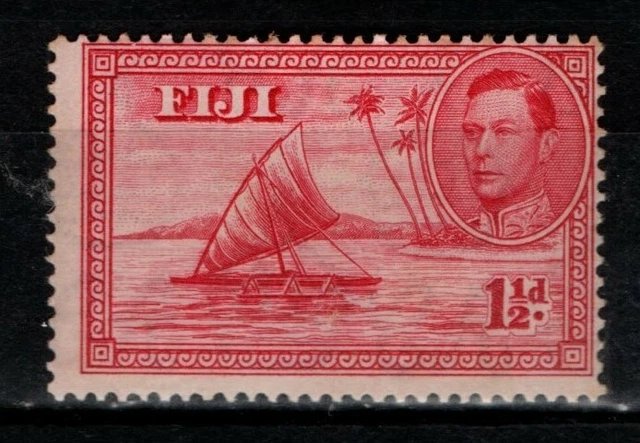 FIJI 1938 1955 King George VI 1½d Die I SG251 Mint MH see note $7.50 ...
