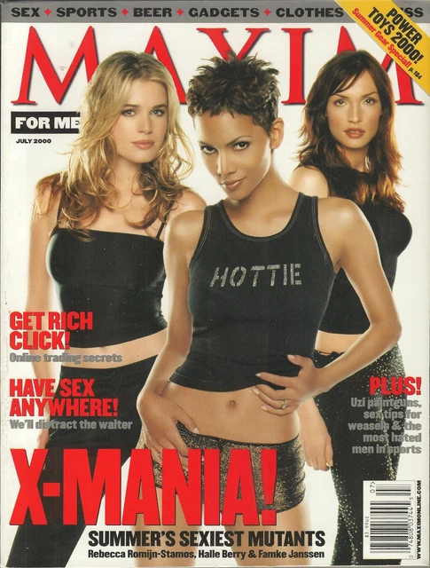 MAXIM MAGAZINE HALLE Berry Famke Janssen Cameron Richardson Rebecca ...