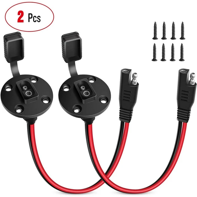 12AWG SAE SOCKET Sidewall Port SAE Cable Quick Release Connector for ...