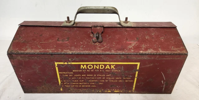 VINTAGE METAL TOOL Box Mondak Booster Kit No. 00 Starting Industrial £ ...