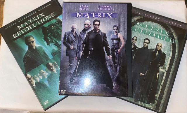 THE MATRIX TRILOGY DVD Lot Part 1, 2, 3 Reloaded Revolutions complete ...