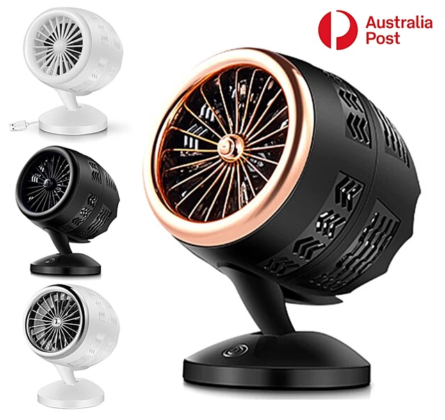 DESKTOP FAN TURBO Fan Portable Air Cooler Cooling Desk Mini USB Summer ...