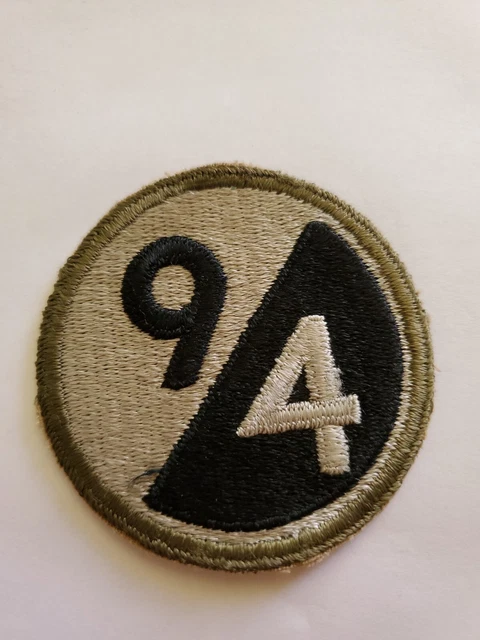 PATCH INSIGNE US ARMY 94th INFANTRY DIVISION WWII MILITAIRE Original ...