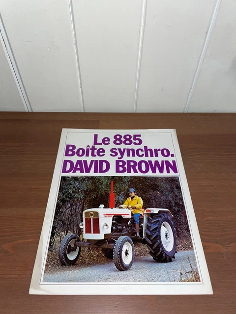 BROCHURE PROSPEKT PROSPECTUS TRACTEUR DAVID BROWN 885 tractor-traktor-john deere EUR 9,99 ...