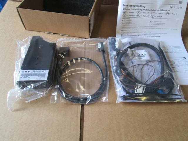 NEW GENUINE VW Volkswagen MEDIA DIGITAL INTERFACE MDI RETROFIT KIT ...