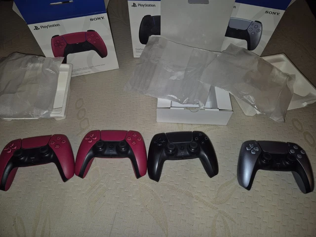 4 X SONY Dualsense PS5 Controller Bundle stick drift multiple colours ...