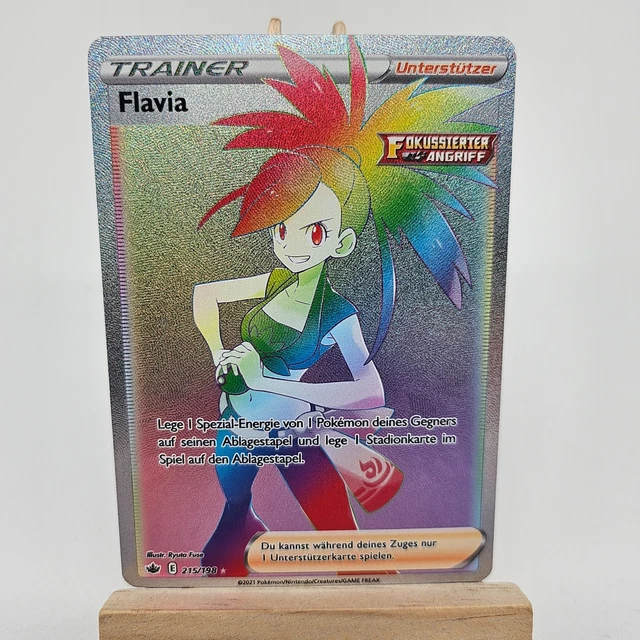 POKEMON KARTE FLAVIA 215/198 Schaurige Herrschaft NM Deutsch EUR 10,98 ...
