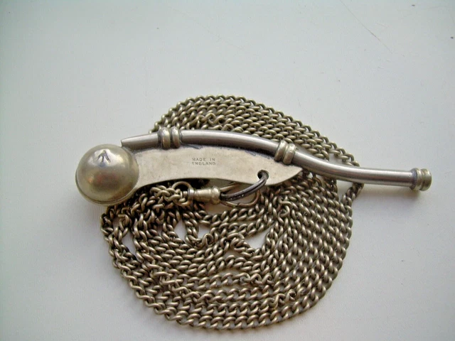 WWII BOSUN WHISTLE Marked with Crows Foot and Chain Original. £31.00 ...