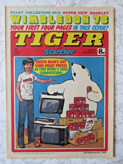 TIGER AND SCORCHER COMIC. 1st JULY. 1978. CRESTA BEAR! £7.99 - PicClick UK