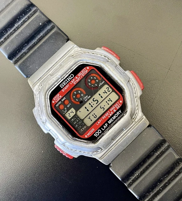 OROLOGIO VINTAGE SEIKO 100 Lap Navigazione Cronografo W358-4A10 - FUNZIONANTE! EUR 18,39 ...