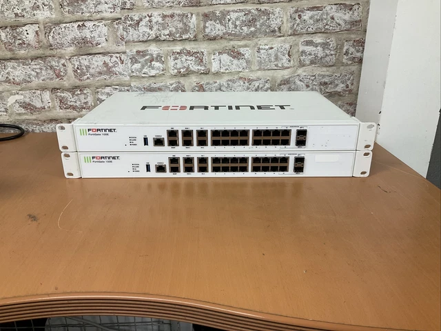 FORTINET FORTIGATE 100E FG-100E Firewall Security Aplliance w/ Brackets ...