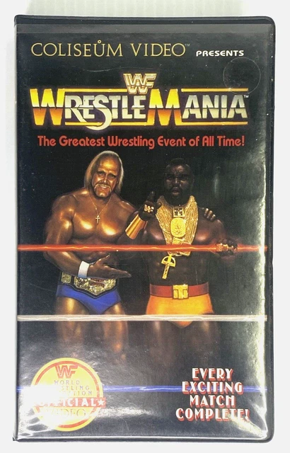 WWF WRESTLEMANIA VHS Coliseum Video Tape WWE Professional Pro Wrestling $44.95 - PicClick CA