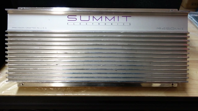 SUMMIT ELECTRONICS NO.450MKII 4-Channel Audiophile SQ Amplifier. Made In USA $250.00 - PicClick AU