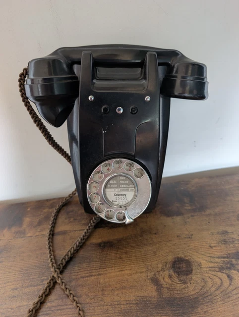 VINTAGE BAKELITE Wall Telephone £45.00 - PicClick UK