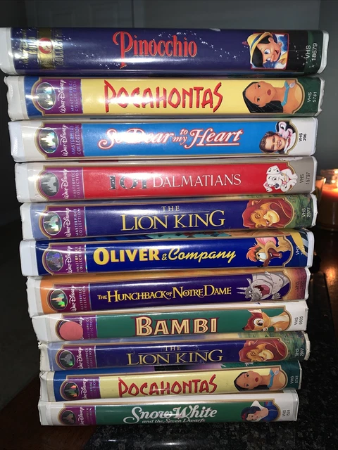11 WALT DISNEY VHS Movies Gold Masterpiece Collection Nice Childrens ...