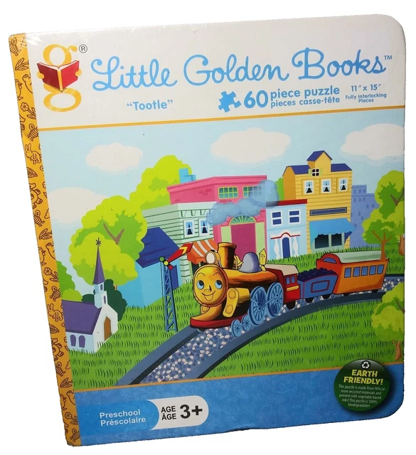 LITTLE GOLDEN BOOKS 60 Piece Puzzle Tootle The Train Ages 3+ NEW $24.99 ...