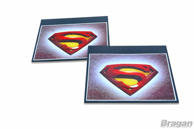MUD FLAPS FOR Scania Volvo DAF MAN Truck Rear UV Rubber Superman ...