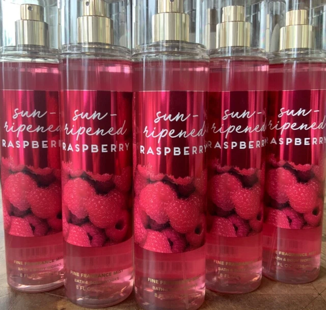 5 SUN-RIPENED RASPBERRY 8oz Fine Fragrance MIST Bath and & Body Works ...