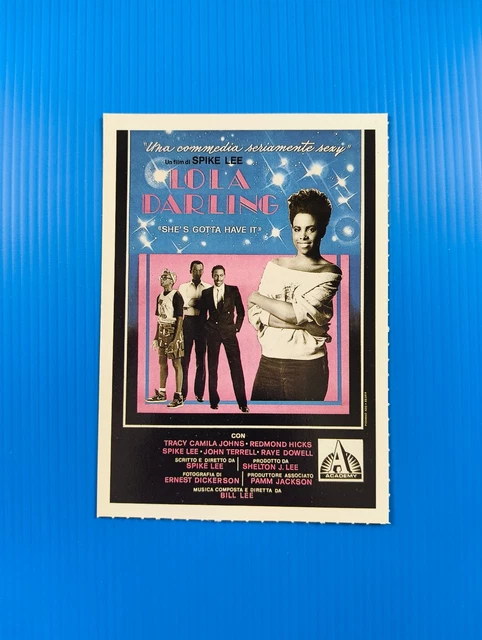 LOLA DARLING SPIKE Lee Tracy Camila Johns Mini Locandina Ciak Cartolina ...