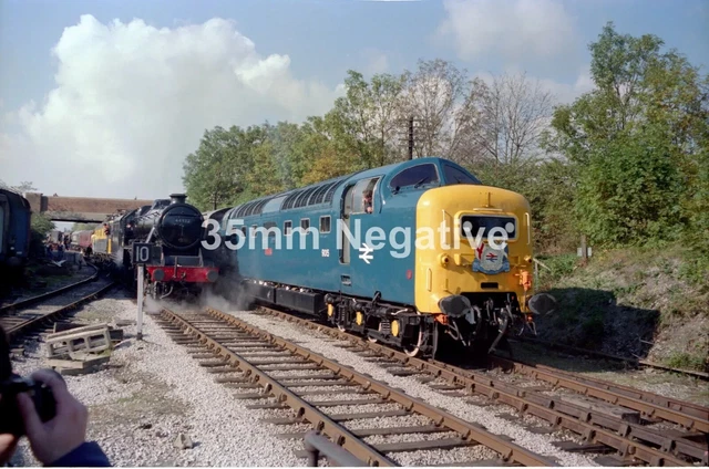 BRITISH RAIL DELTIC DIESEL LOCOMOTIVE D9015 LMS STEAM 44932 35mm ...