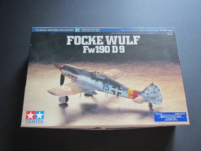 Tamiya Focke Wulf Fw190 D9 Plastic Model 51 1 72 New Complete Eur 16