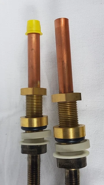 UNBRANDED DOUBLE-HELIX HEAT Exchanger - tinned copper - 32x13x13cm ...