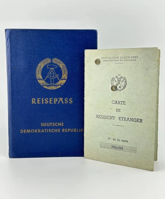 DDR PASSAPORTO DIENSTVISA + Aufenthaltskarte, Ausbilder IN Algeria ...