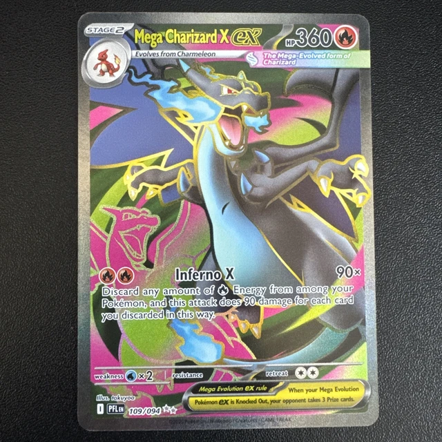 POKÉMON PHANTASMAL FLAMES Mega Charizard x EX 109/094 - Near Mint, Pack ...