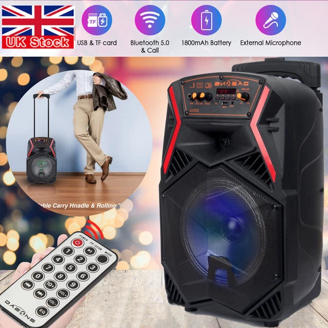 1000W BLUETOOTH SPEAKER Rechargeable LED Trolley Party Heavy Bass Ultra Loud £48.99 - PicClick UK