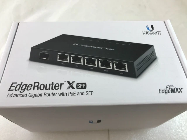 UBIQUITI ER-X-SFP EDGEROUTER X 6-Port Advanced Gigabit Router - NEW $60 ...
