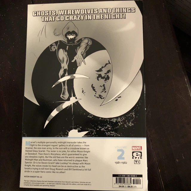 MOON KNIGHT EPIC Collection Vol. 2 Shadows of Moon Marvel Comics TPB ...