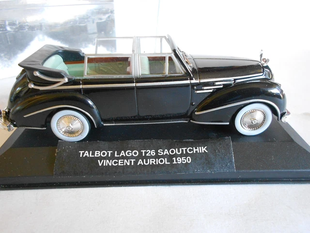 TALBOT LAGO T26 SAOUTCHIK - Vincent AURIOL 1950 - NOREV ATLAS 1/43 EUR ...
