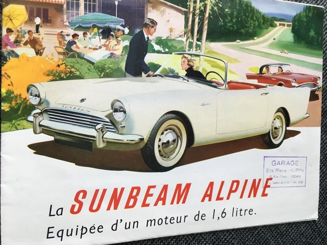 CATALOGUE / BROCHURE SUNBEAM ALPINE de 1960 EUR 3,67 - PicClick FR