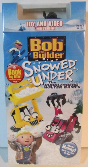BOB THE BUILDER Snowed Under VHS & TOY Limited Edition NEW $10.02 ...