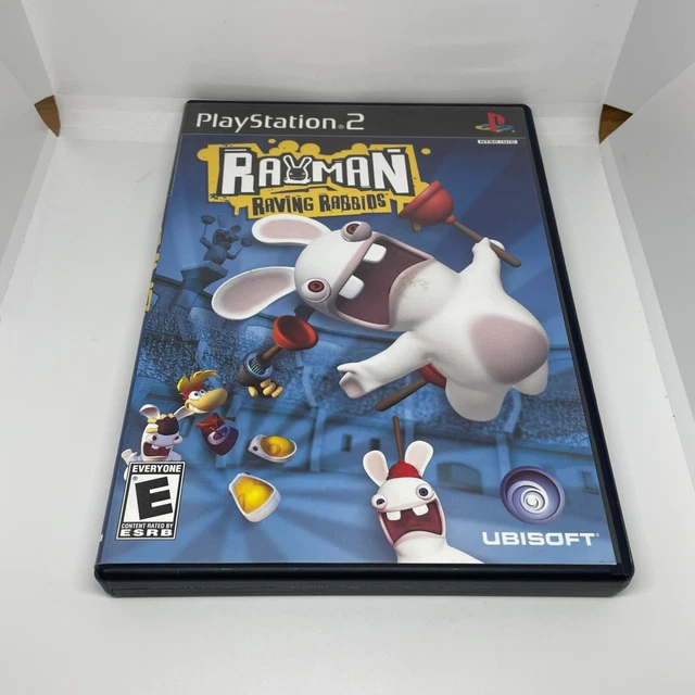 RAYMAN RAVING RABBIDS (Sony PlayStation 2, 2006) Complete NTSC-U/C PS2 ...