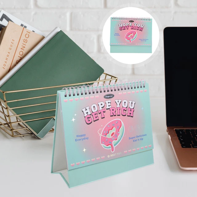 DESK STANDING PAPER Calendar Office Desk Calendar Standing Desk ...