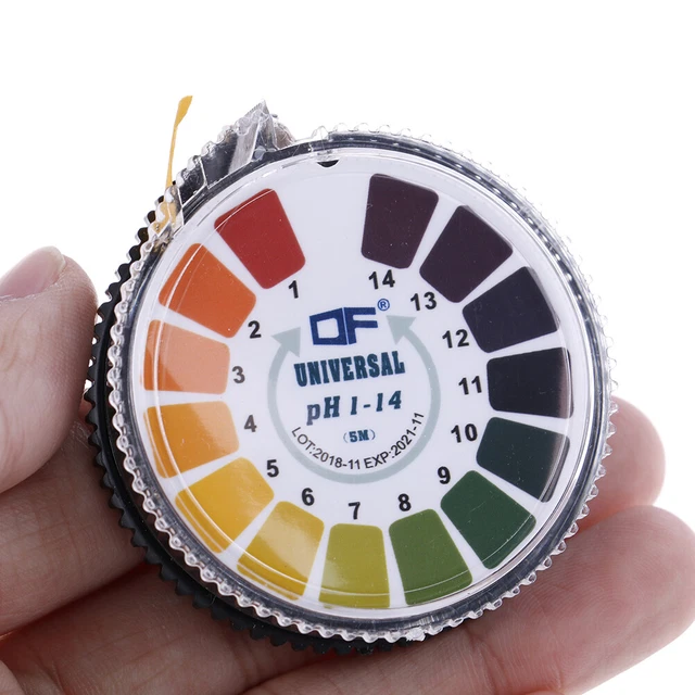1ROLL/5M LABORATORY PH indicator test strip 1-14 paper litmus alkaline ...