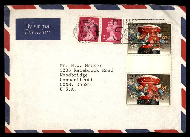 MAYFAIRSTAMPS GREAT BRITAIN 1986 Birds Letter Block Queen Bust Block ...