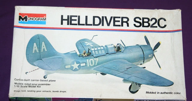 MONOGRAM SB2C HELLDIVER échelle 1:48 modèle avion kit 08061. EUR 37,94 ...