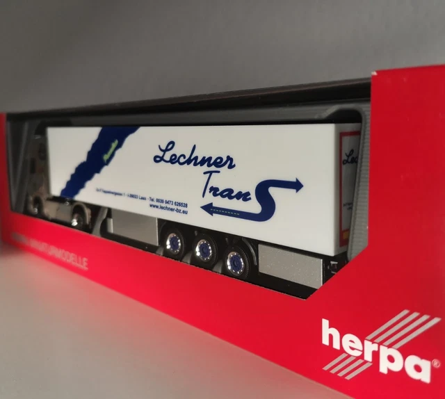 HERPA 312431 SCANIA R 13 TL V8 Lechner Trans Kühlkoffer Sz 1:87 EUR 39 ...