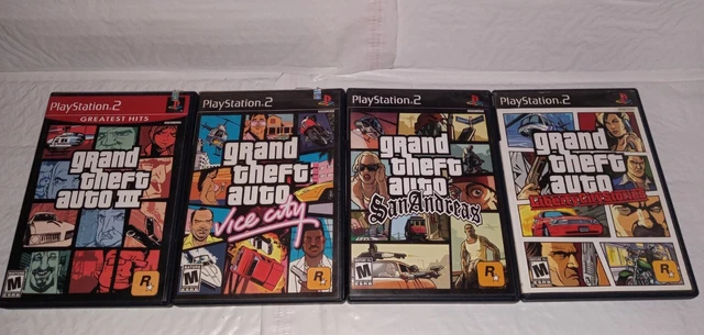 GRAND THEFT AUTO 3 III Vice City San Andreas LC Stories PS2 GTA Bundle ...